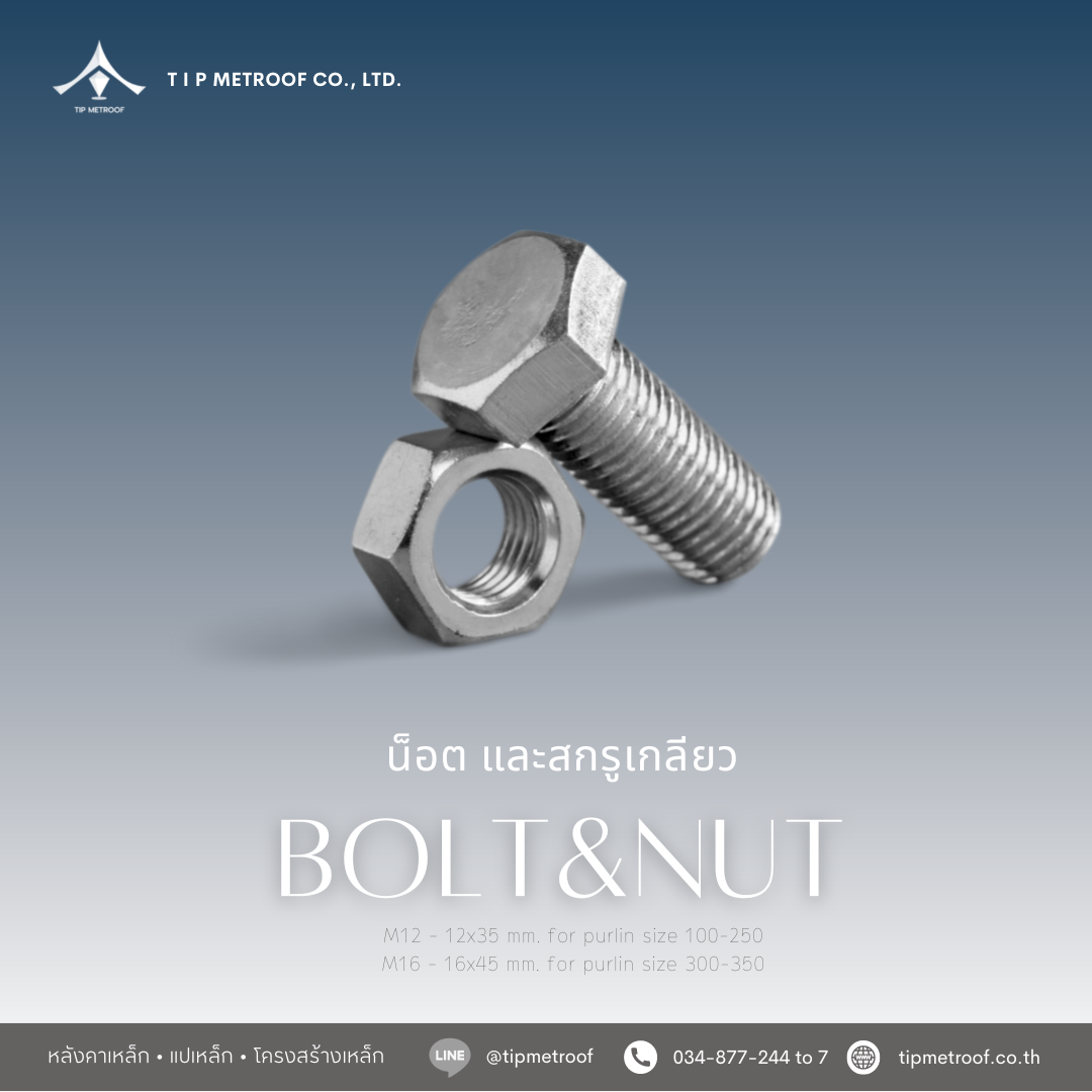Bolt & Nut – Tip Metroof