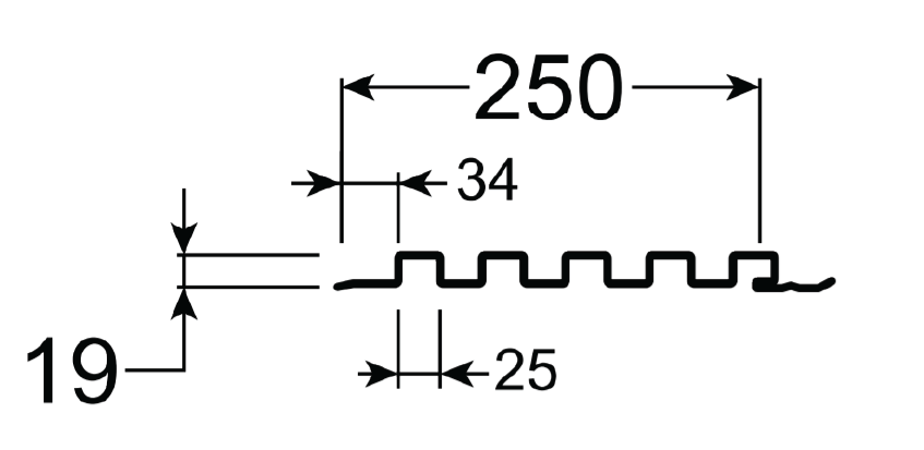 T-250 – Tip Metroof